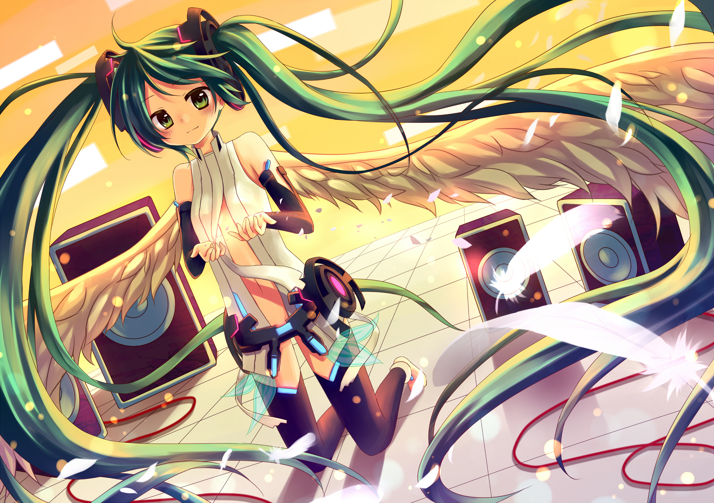 amene kurumi vocaloid vocaloid append hatsune miku miku append wings ...